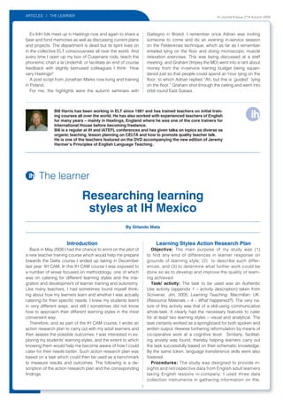 International House Journal of Education and Development Issue 27 2009 ...