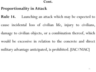 List of Customary Rules of IHL (Appendix) | PDF