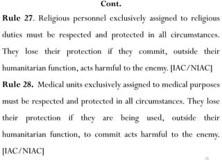 List of Customary Rules of IHL (Appendix) | PDF