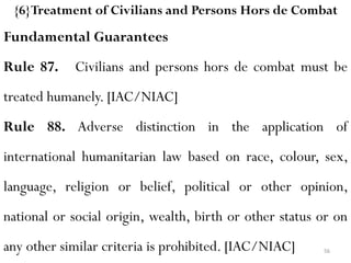 List of Customary Rules of IHL (Appendix) | PDF