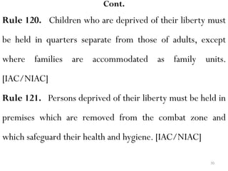 List of Customary Rules of IHL (Appendix) | PDF