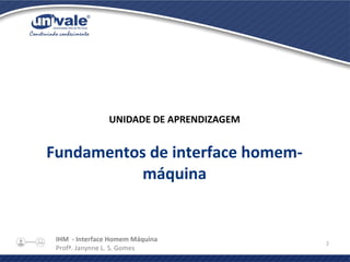 Aula: Princípios de design de interfaces | ODP
