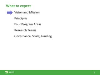 Introduction to IHME | PPT