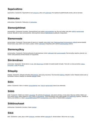 Ihmisen biologian selkokielisanasto | PDF