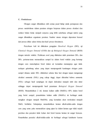 Penentuan do, cod dan bod | DOCX