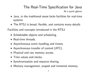Real-Time Java by Example. Experiences from a 9th Semester Software Project at AAU af Kasper S ...