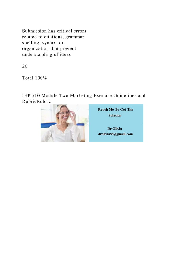 IHP 510 Module Two Short Paper Guidelines and Rubric .docx | Healthcare ...