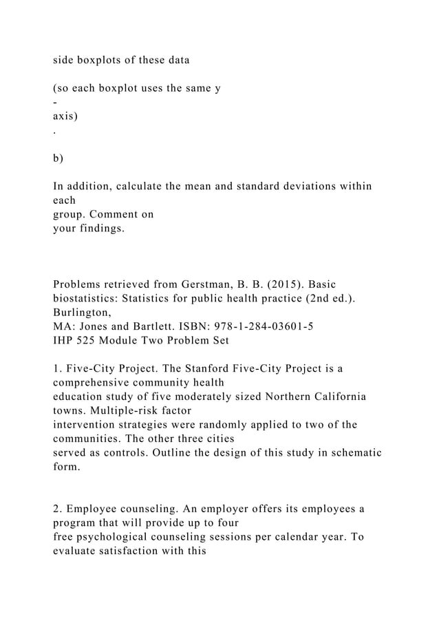 IHP 525 Module Three Problem Set 1. A patient newly diagno.docx