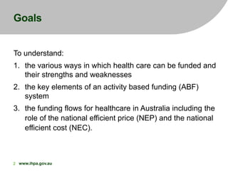 Introduction to activity based funding - Prof Stephen Duckett ...