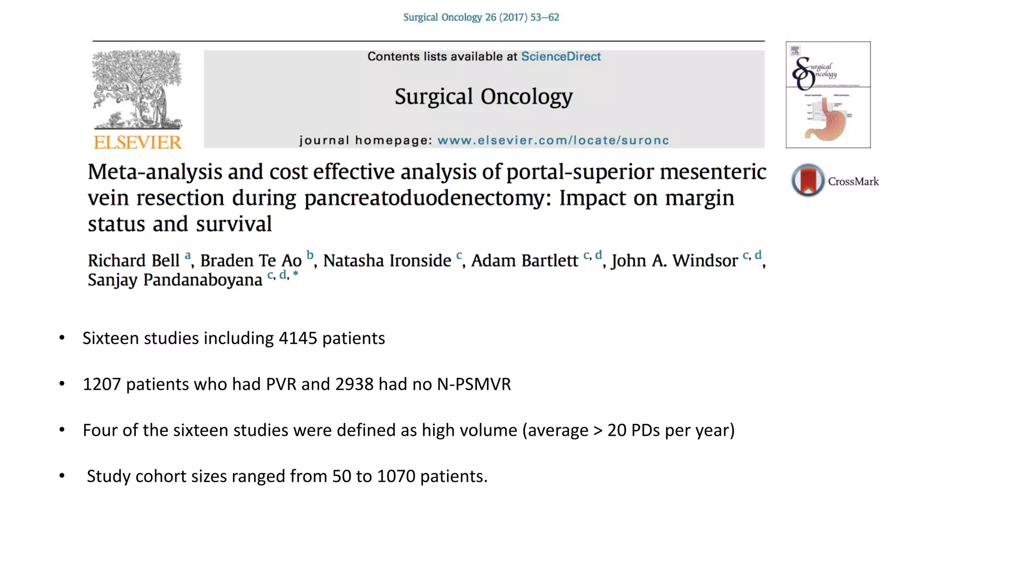 Artery first approaches to Pancreatoduodenectomy | PPTX