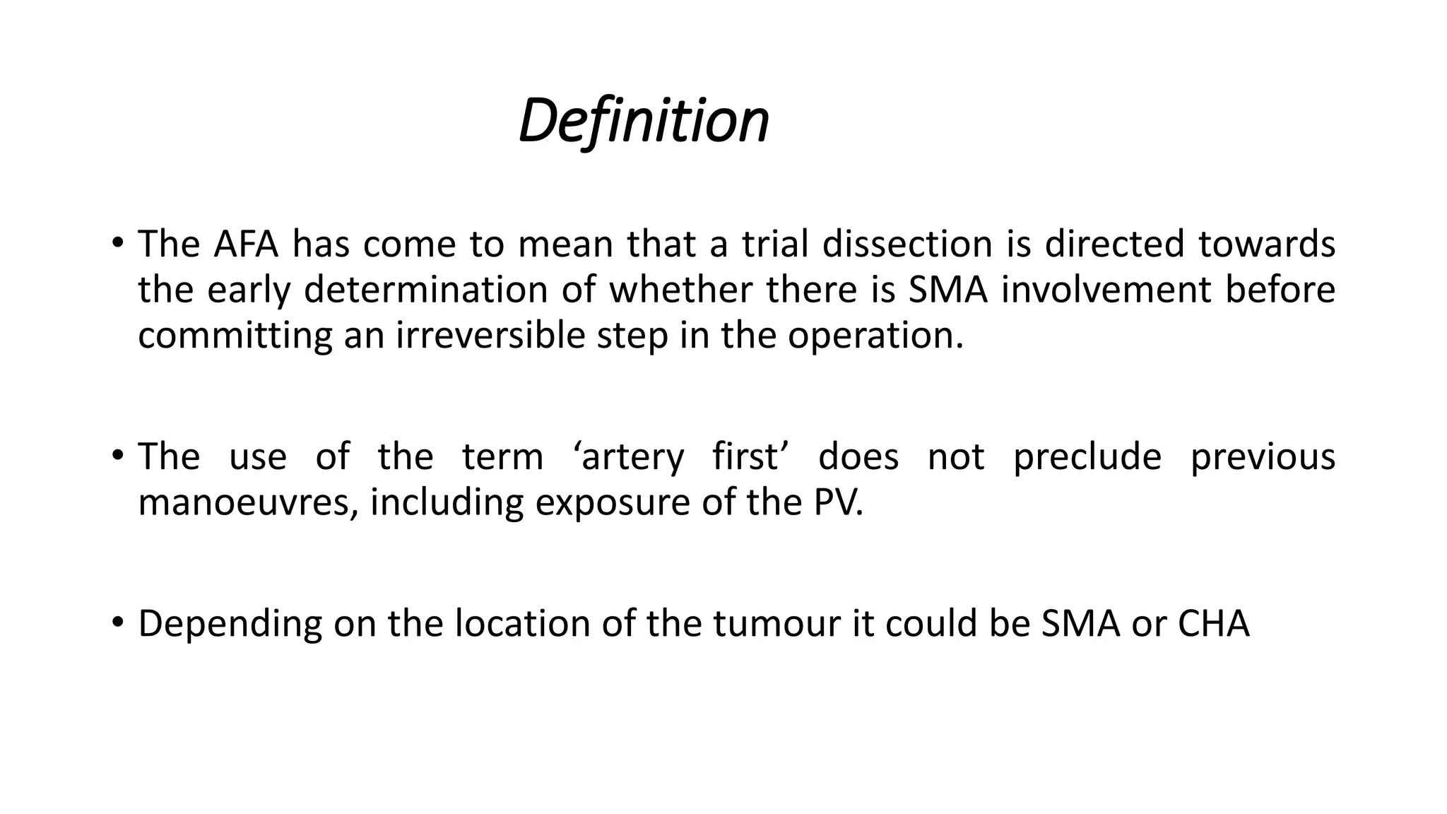 Artery first approaches to Pancreatoduodenectomy | PPTX