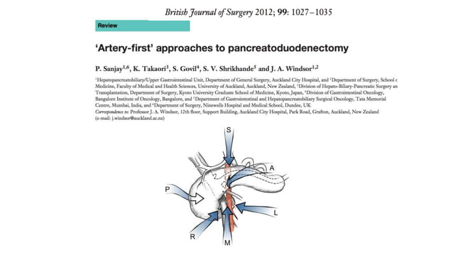Artery first approaches to Pancreatoduodenectomy | PPTX | Digestive ...