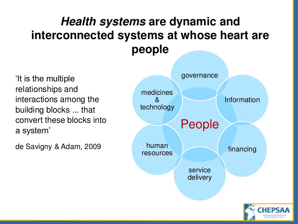What is a health system? What is health system strengthening?