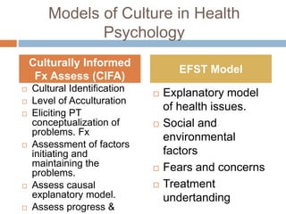 IHPTP Cultural Competent Behavioral Health Psychology | PPT