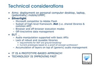 Principled design of game-based auditory learning environments: Examples of ADT for Tinnitus | PPT