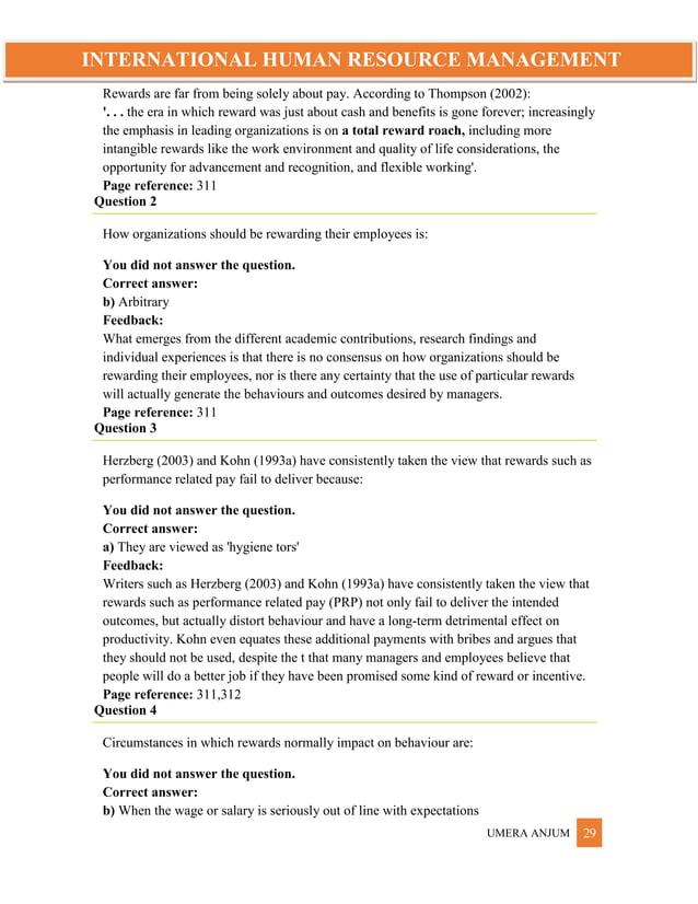 International Human Resource Management | PDF