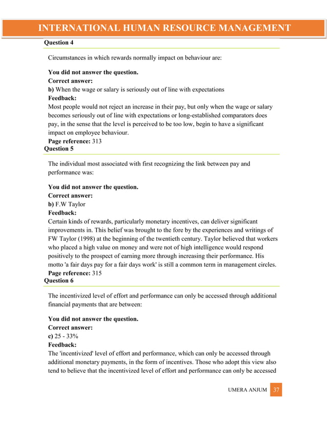 International Human Resource Management | PDF