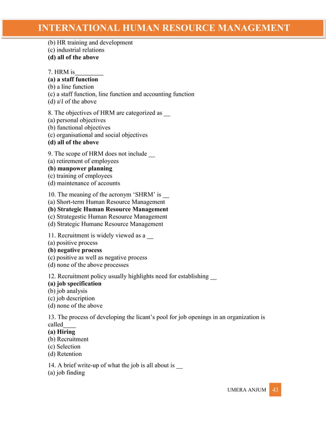 International Human Resource Management | PDF