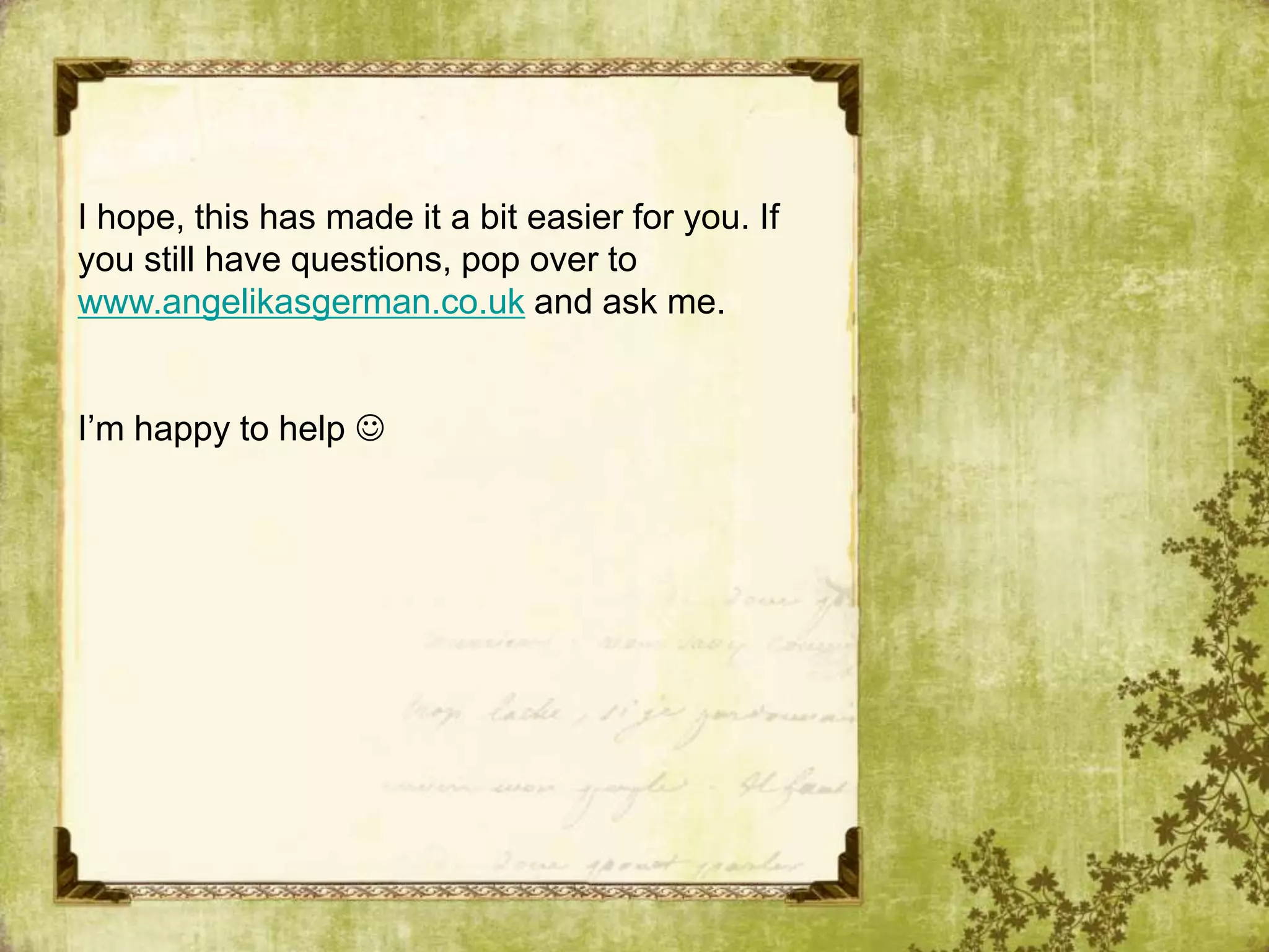 Ihr - German informal plural you | PPTX