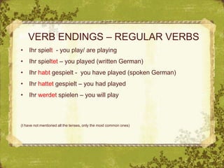 Ihr - German informal plural you | PPTX