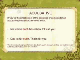 Ihr - German informal plural you | PPTX