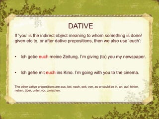 Ihr - German informal plural you | PPTX