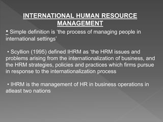 IHRM | PPT