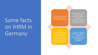 Ihrm in Germany | PPTX