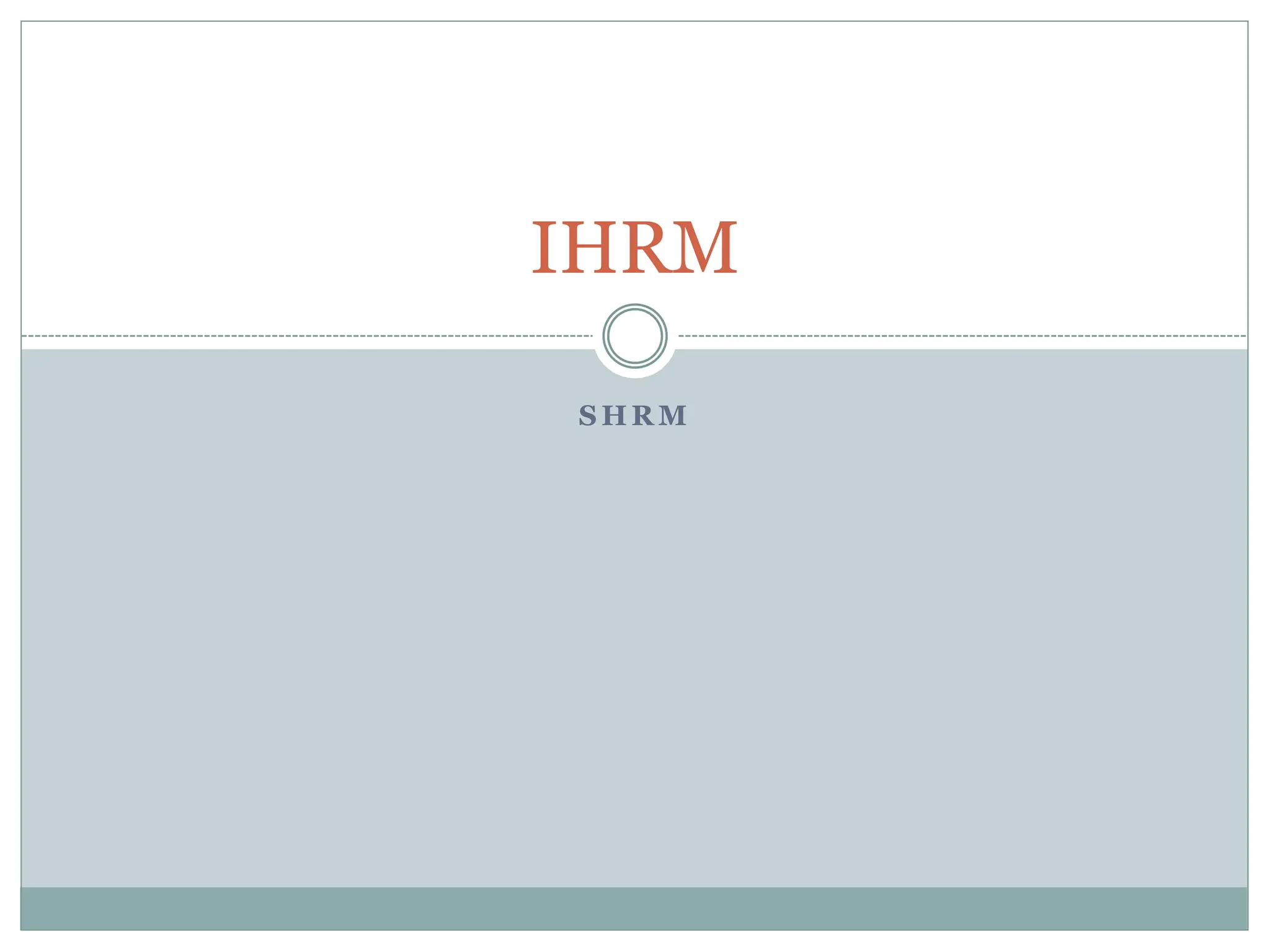 International Human Resource managementt | PPTX