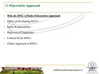 International Recruitement Approaches | PPTX