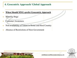 International Recruitement Approaches | PPTX