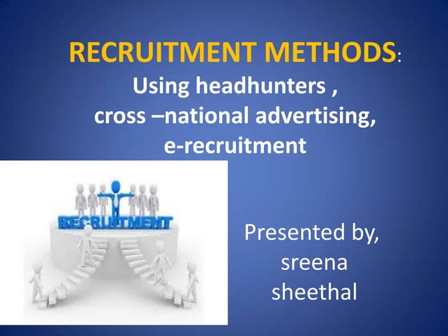recruitment methods | PPTX