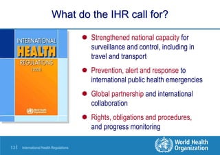IHR_Overview.ppt unicef international health agency | PPT | Infectious ...