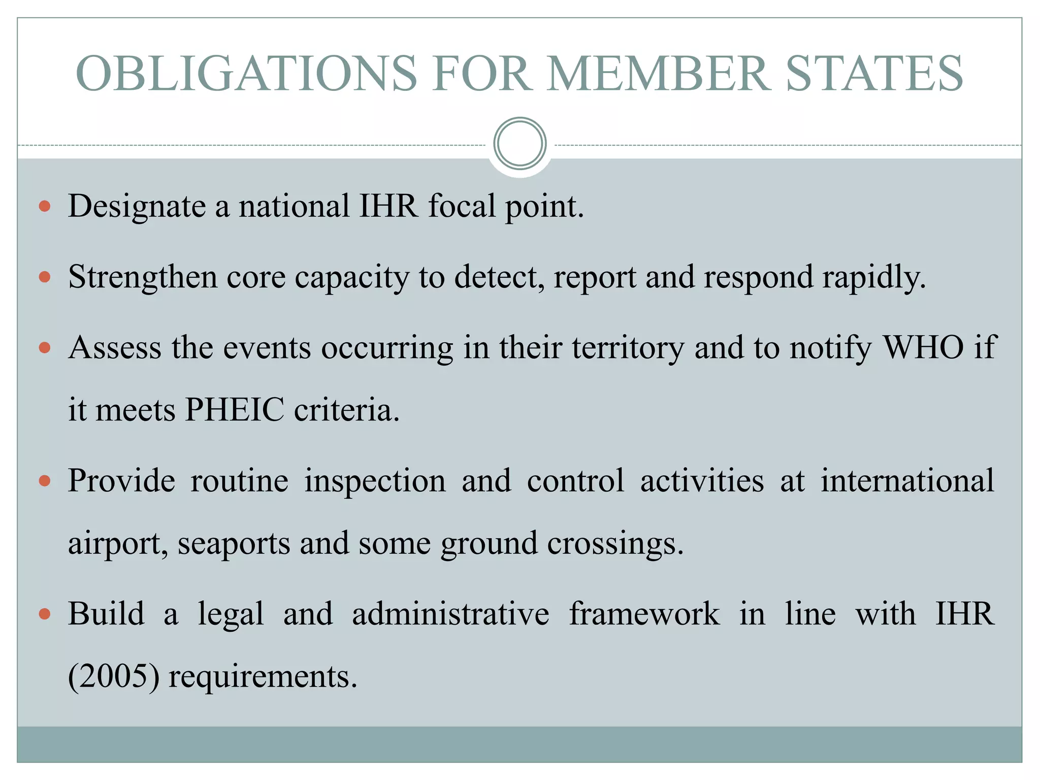 International health Regulations | PPTX