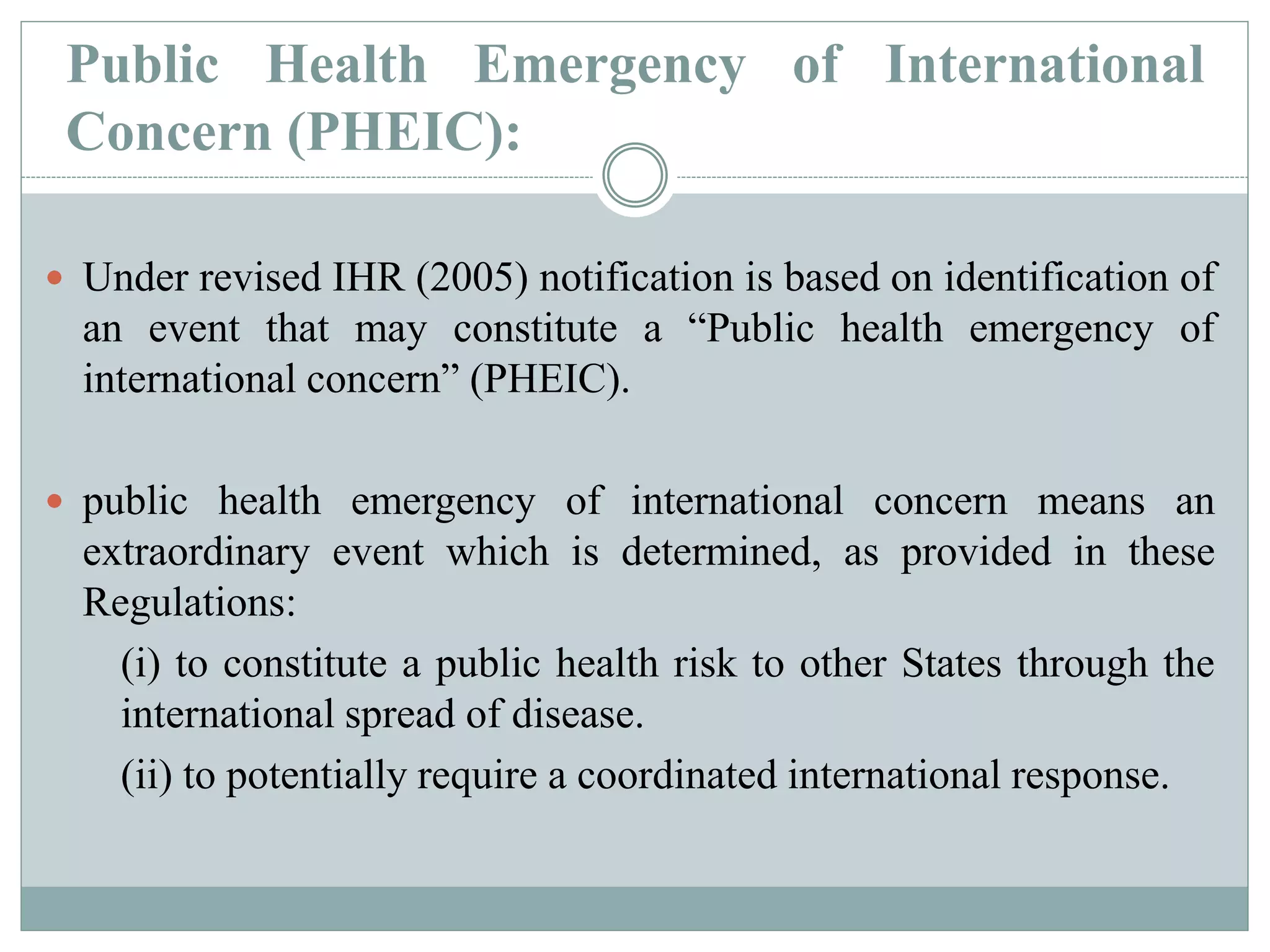 International health Regulations | PPTX