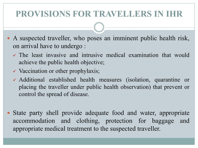 International health Regulations | PPTX