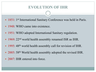 International health Regulations | PPT