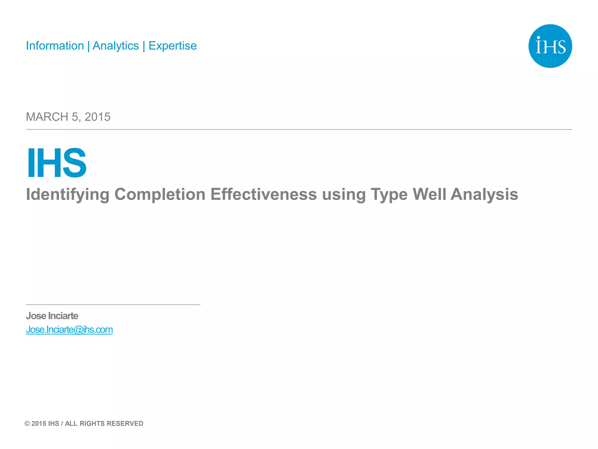 Identifying Completion Effectiveness using Type Well Analysis | PPT