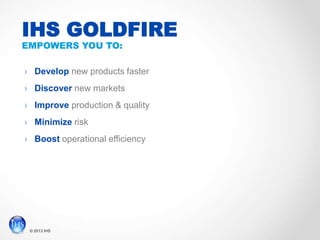 IHS Accelerating Decision Making, Powering Innovation | PPTX