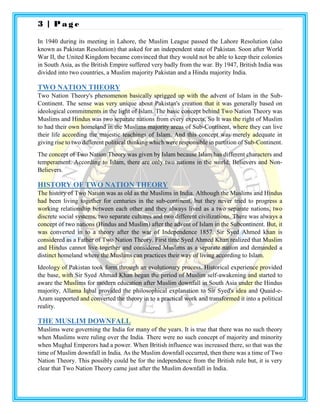 WHY PAKISTAN WAS CREATED. | PDF