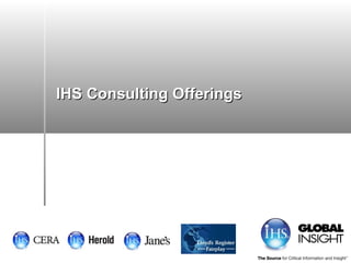 IHS Consulting Services | PPT