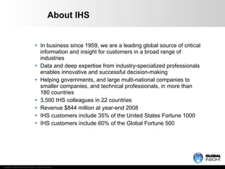 IHS Consulting Services | PPT