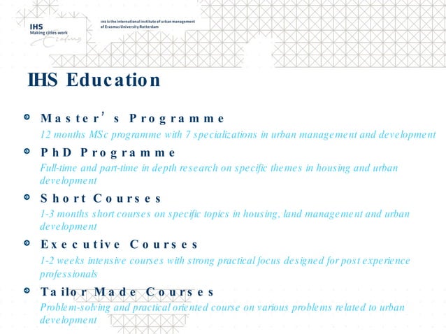 IHS Education information | PPT