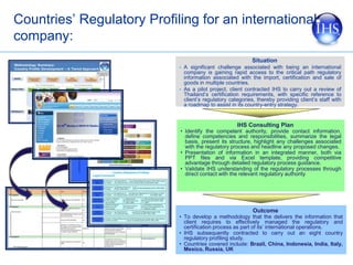 IHS Regulatory Compliance services | PPT