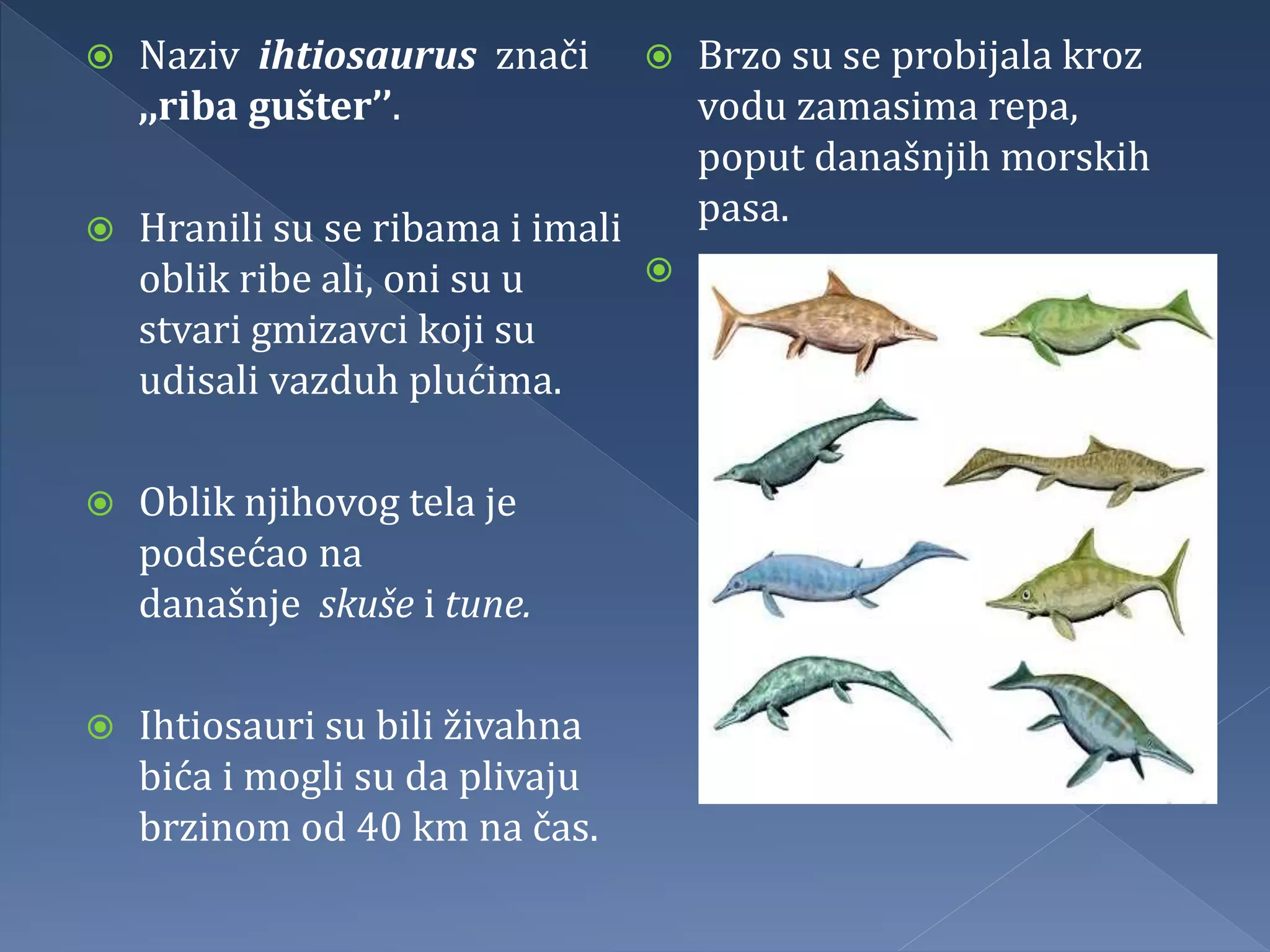 Ihtiosaurusi | PPTX