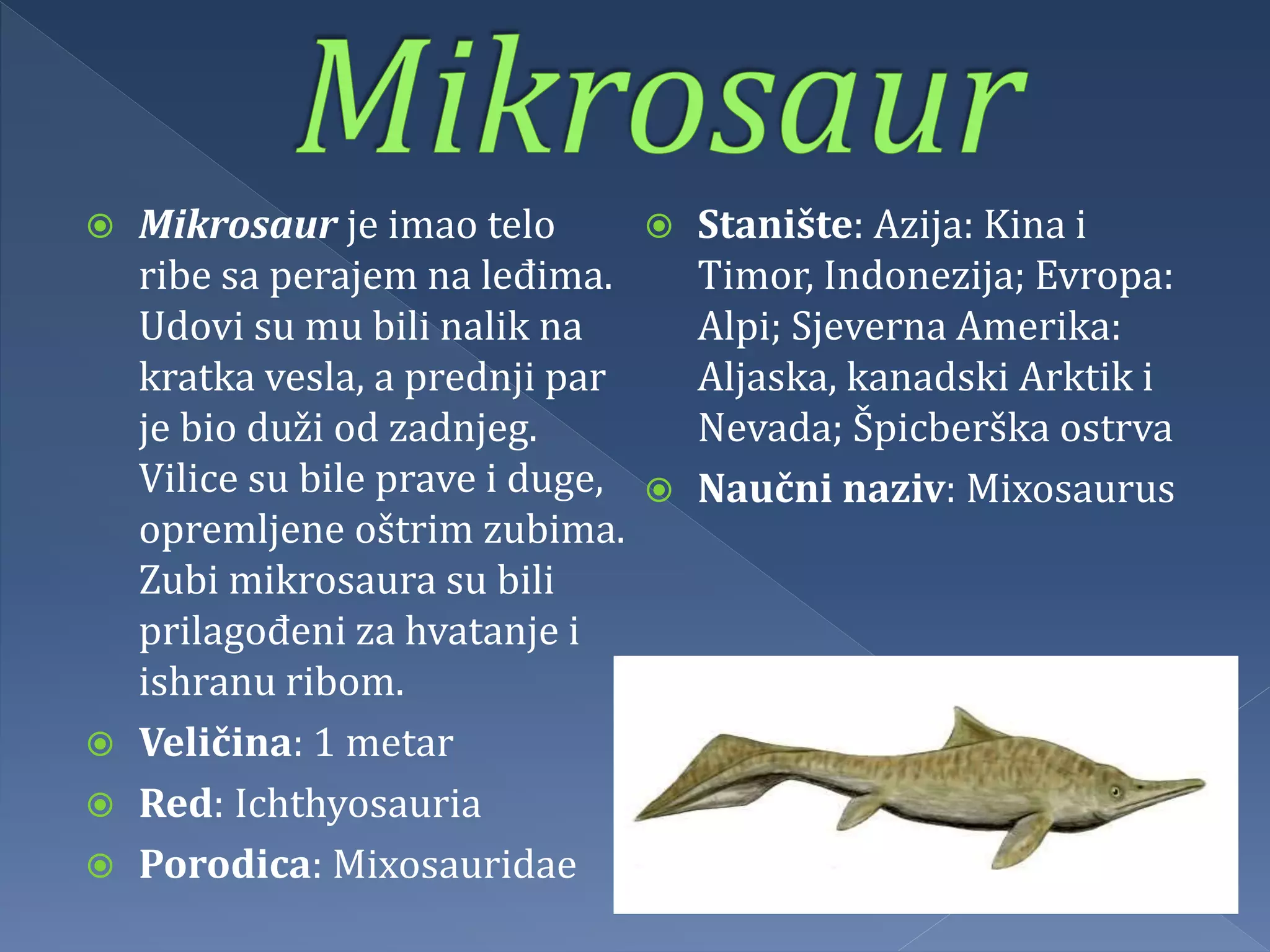 Ihtiosaurusi | PPTX
