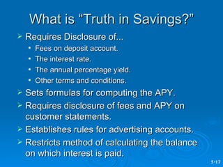 HUSC 3366 Chapter 4 Savings and Payment Services | PPT