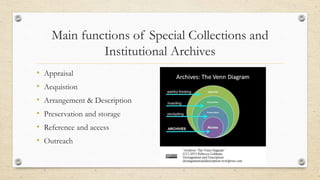 Using Archives and Special Collections | PPT