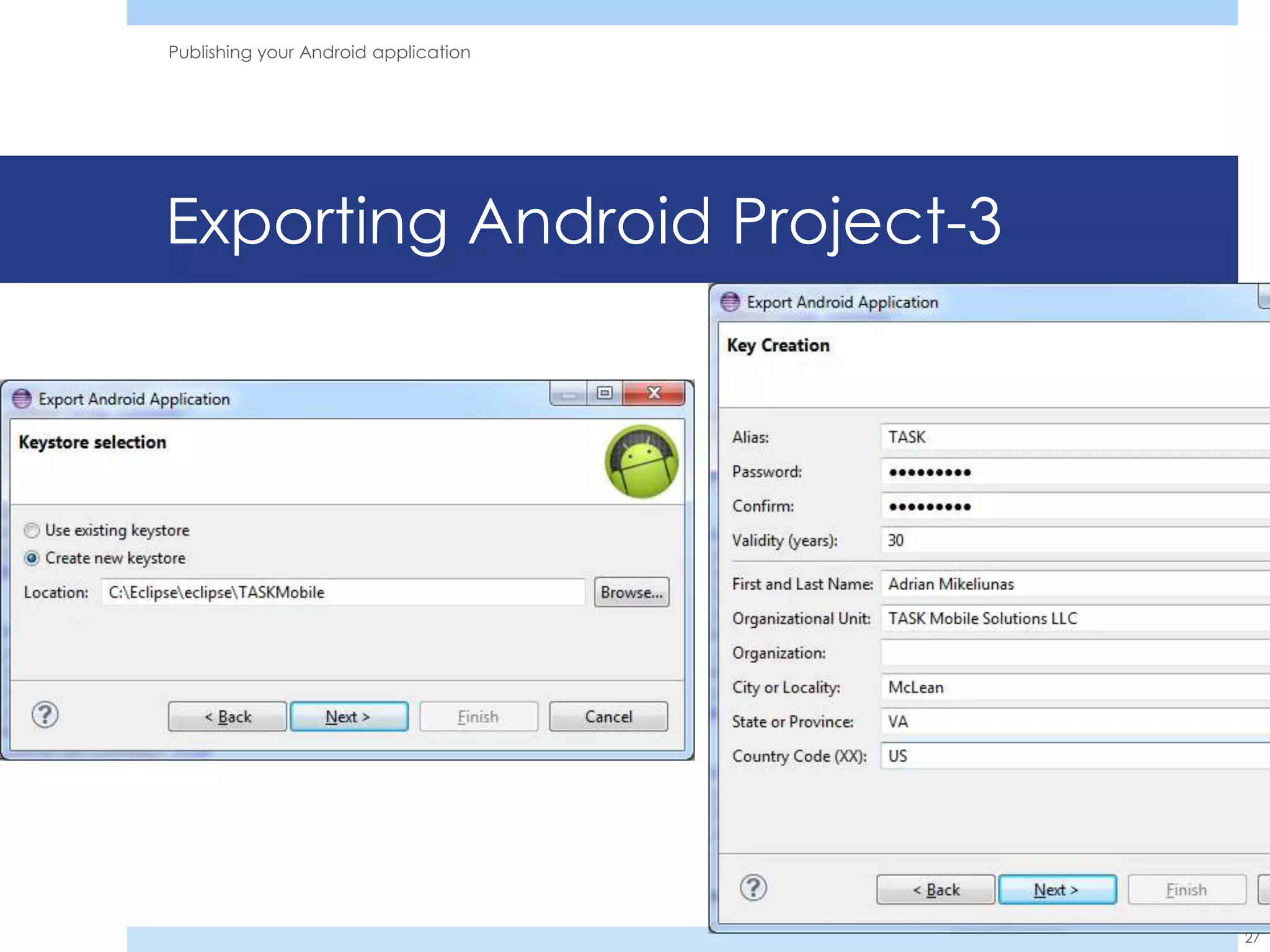 Ii 1500-publishing your android application | PPTX