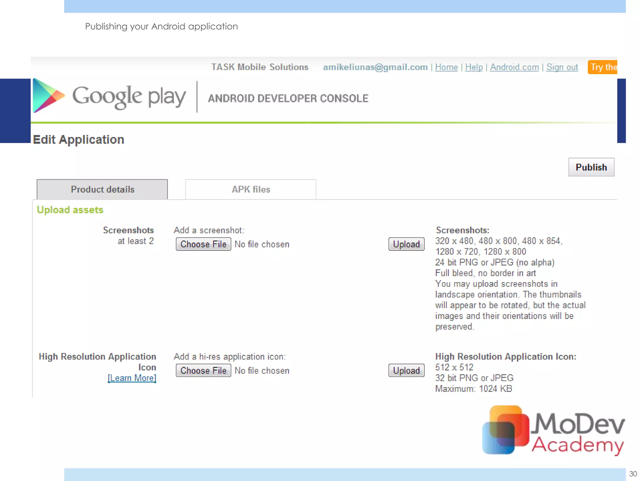 Ii 1500-publishing your android application | PPTX